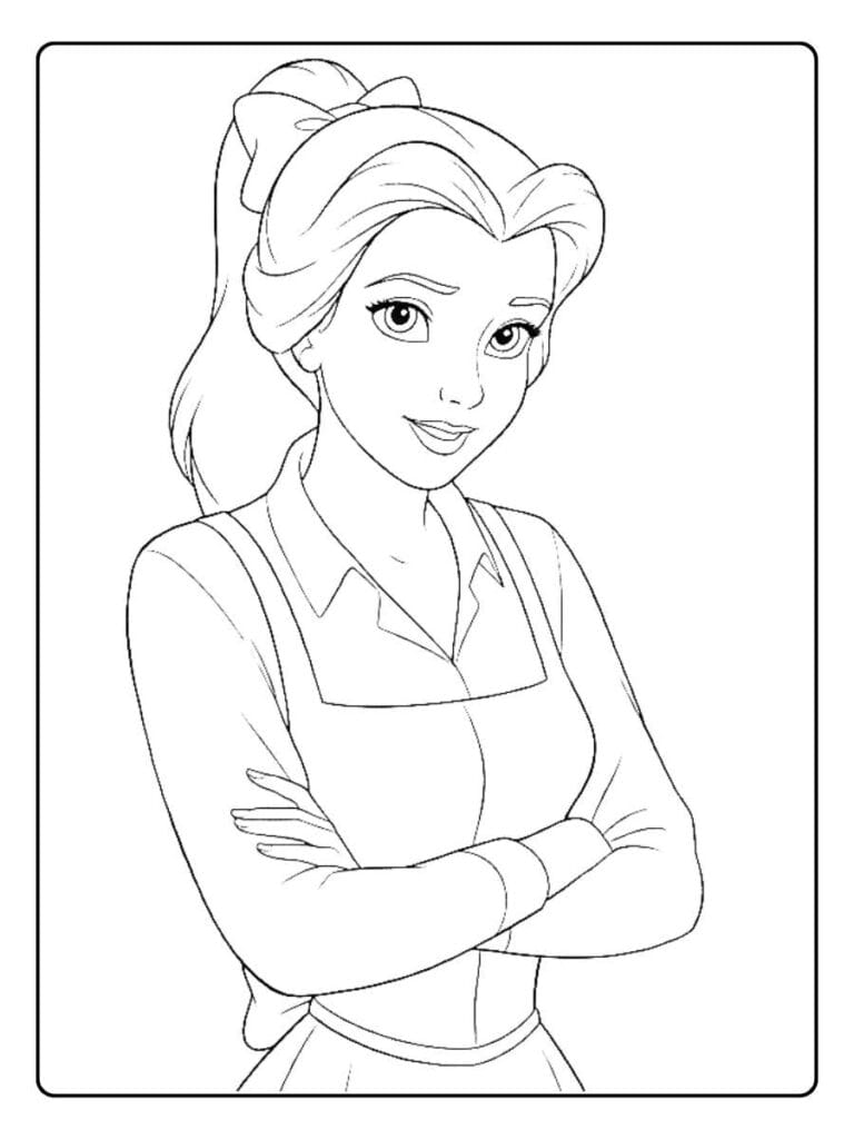10+ Belle Coloring Pages (PDF to Print) - GenColoring