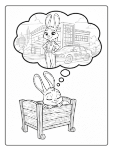 Zootopia Coloring Pages (PDF to Print) - GenColoring