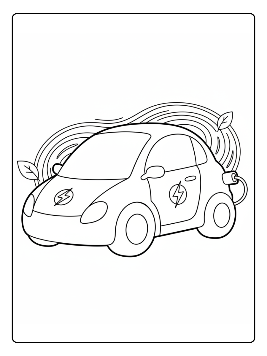 Car Coloring Pages (PDF to Print) - GenColoring