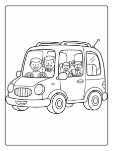 Car Coloring Pages (PDF to Print) - GenColoring
