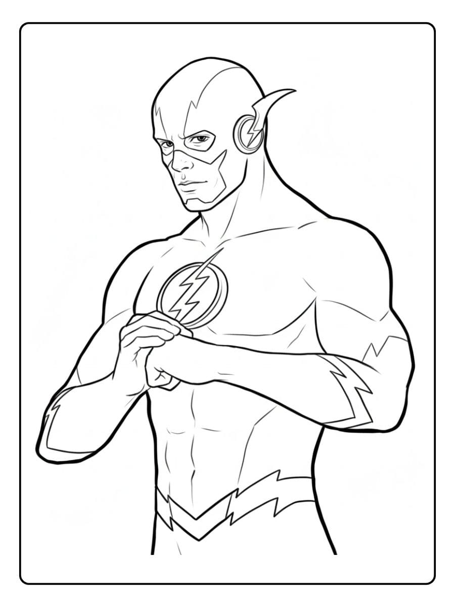 Flash Coloring Pages (PDF to Print) - GenColoring
