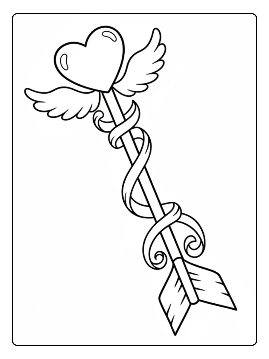 Free Cupid Coloring Pages (PDF to Print) - GenColoring
