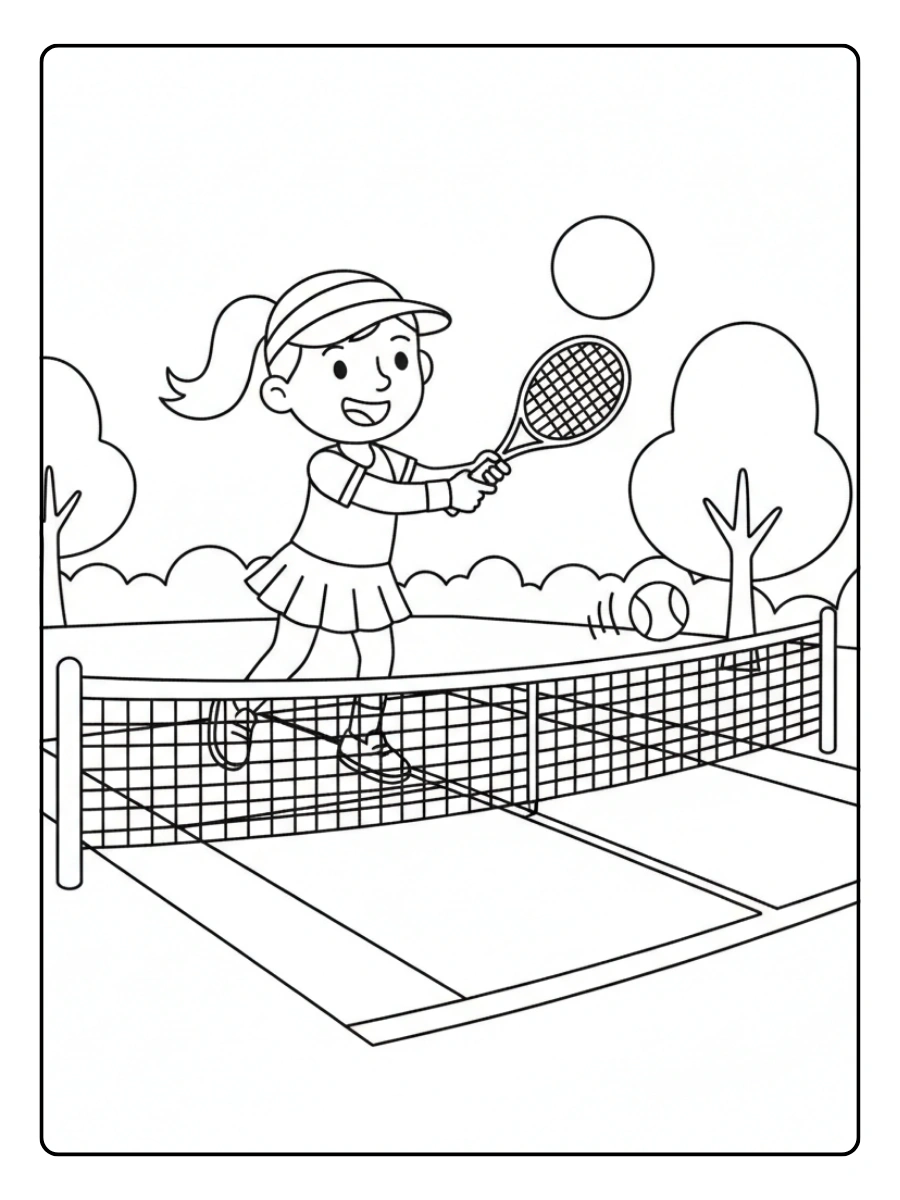 Free Sports Coloring Pages (PDF to Print) - GenColoring